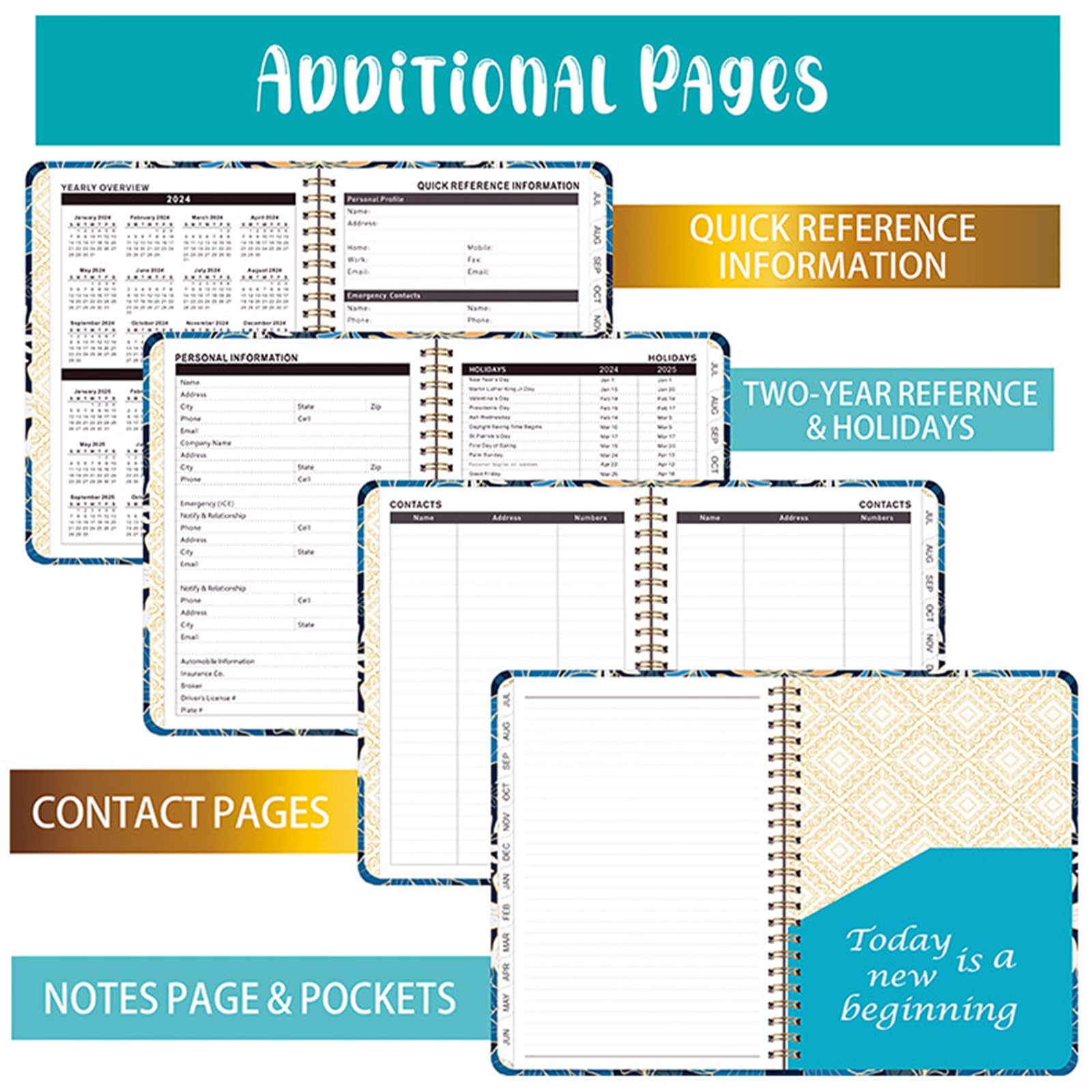 Snapklik.com : 2025 Planner - 2025 Calendar/Planner Weekly And Monthly ...