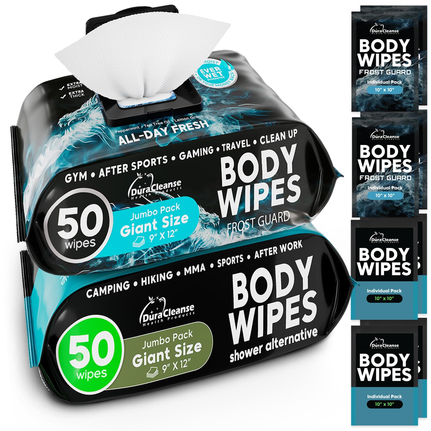 Amazon.com: Body Wipes for Men and Teen, Extra Moist No Rinse Cleaning ...