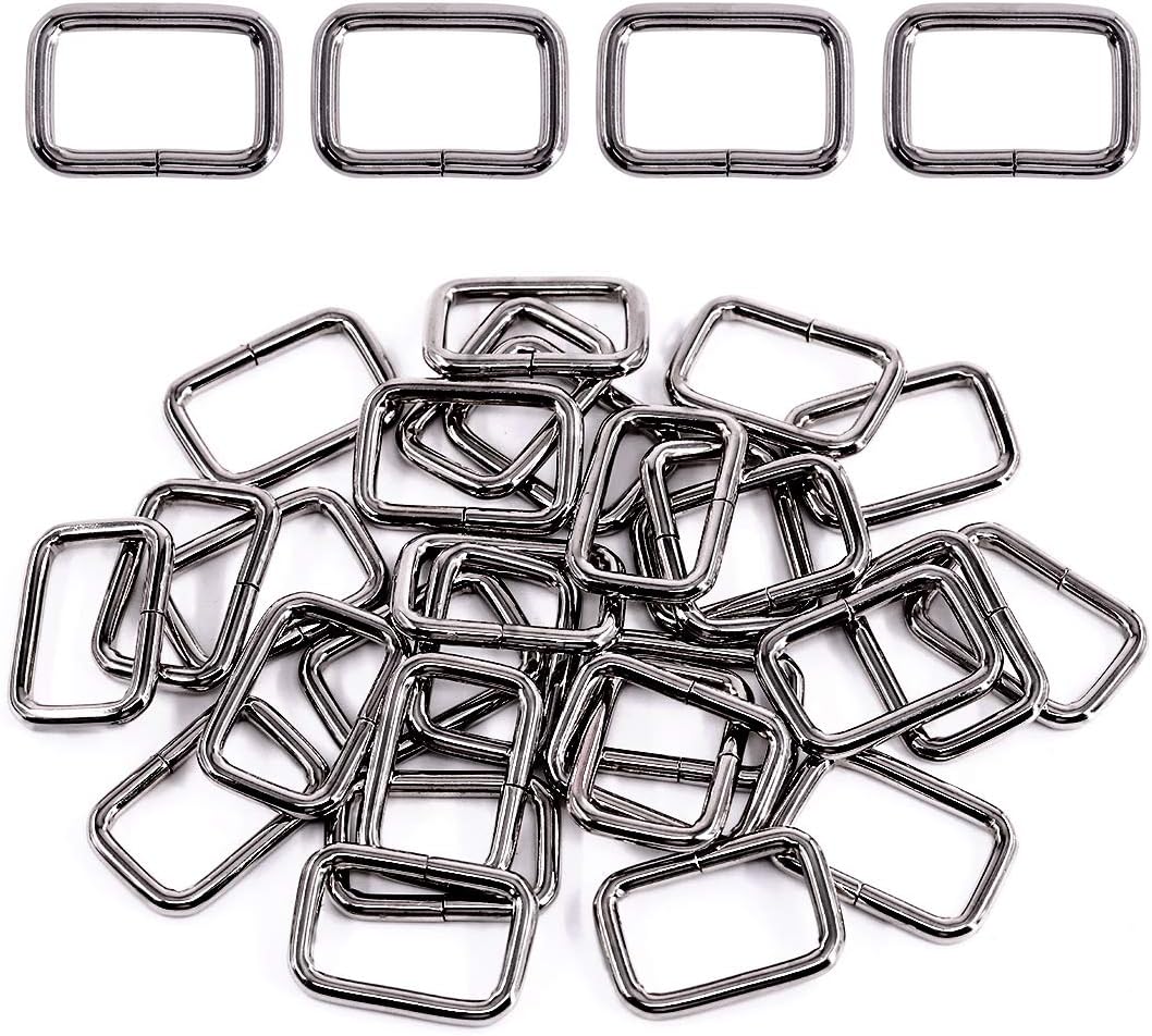 Amazon.com: Swpeet 60Pcs 1 Inch / 25mm Sliver Heavy Duty Metal ...
