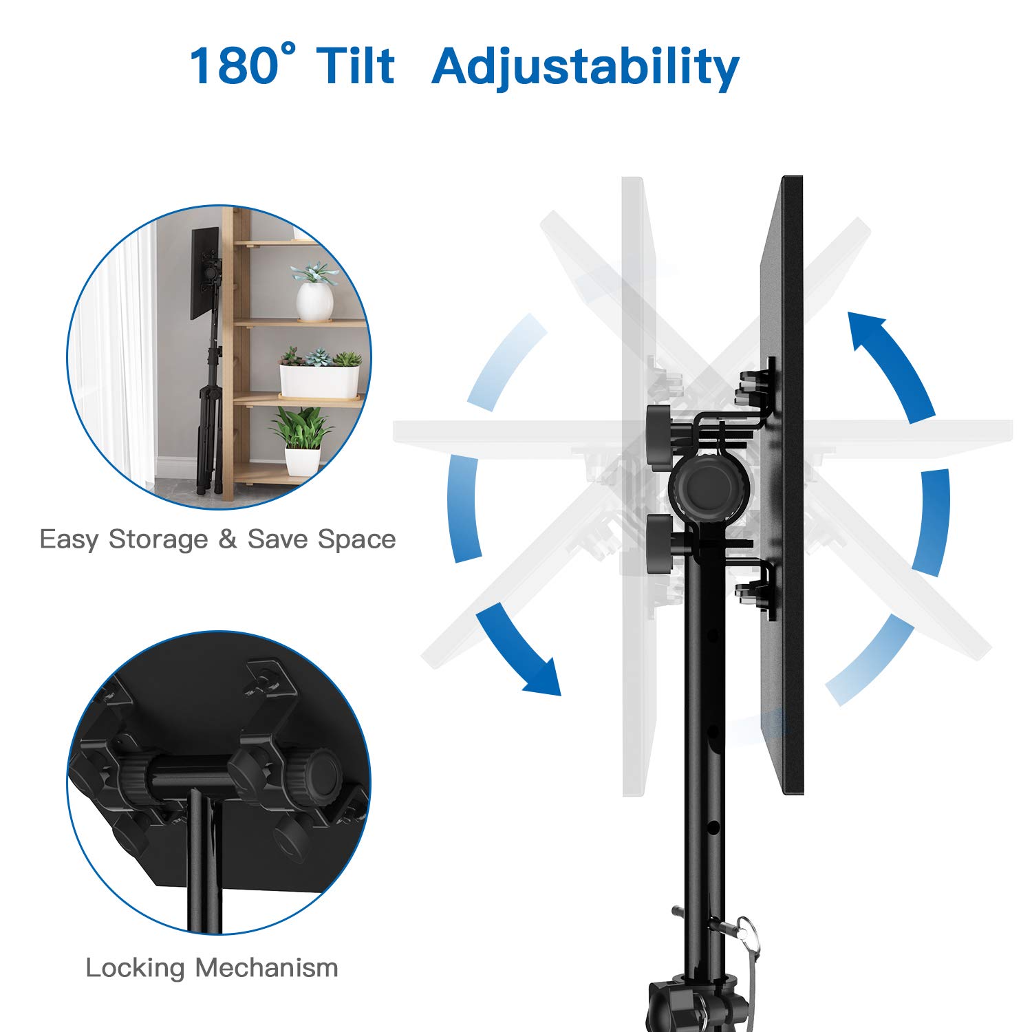 Amada Projector Tripod Stand, Foldable Laptop Tripod, Multifunctional ...