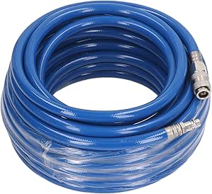 Compressed Air Hose, 15m Length Lightweight 20bar 15mm OD PVC Air Hose ...