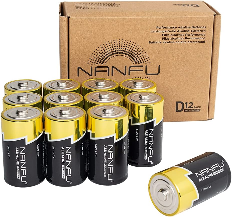 EBL 4 Pack D Size 10,000mah High Capacity High Rate D Cell NiMH ...