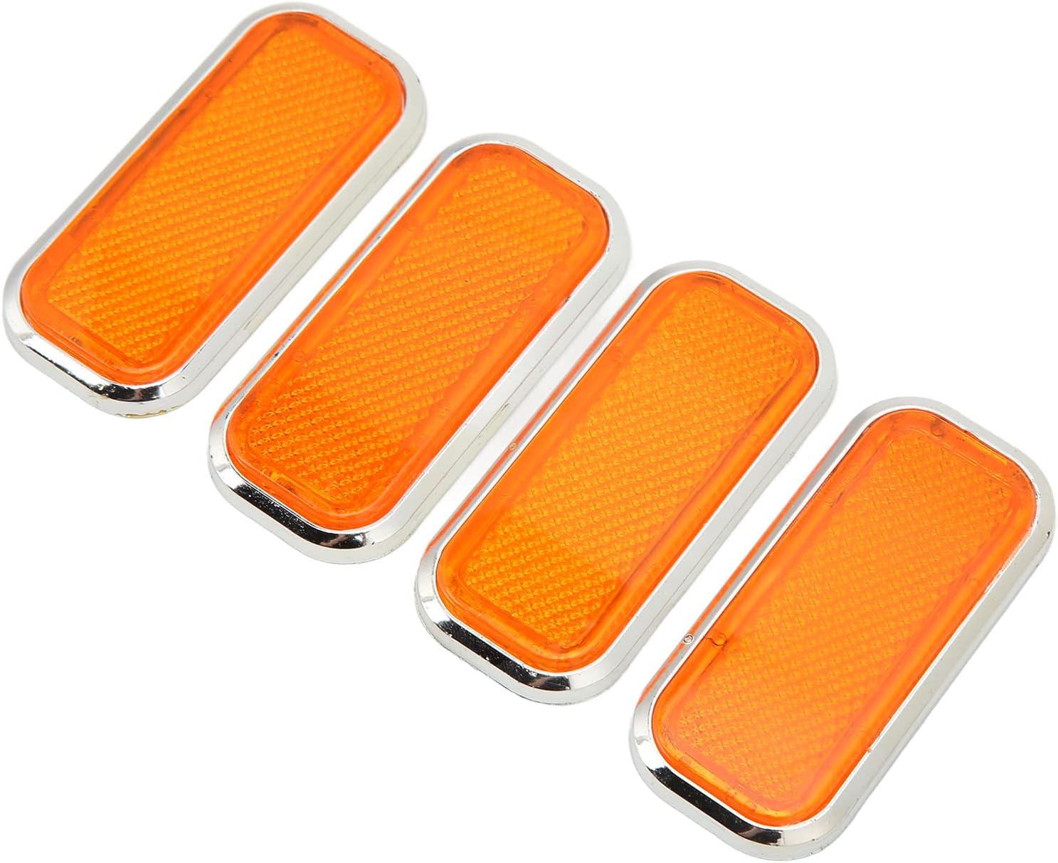 Motorcycle Safety Reflector Reflective Sticker Universal Rectangular ...