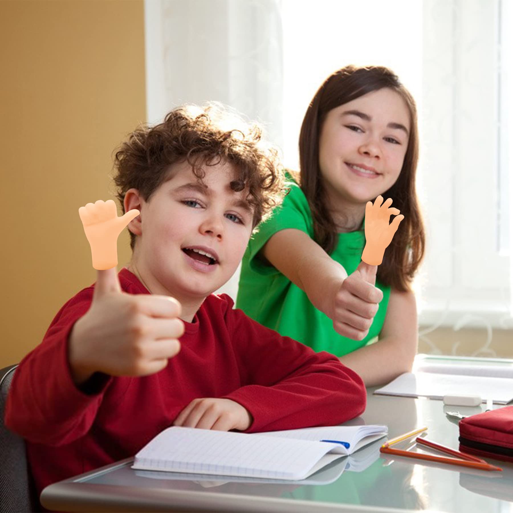 Snapklik.com : 16 Pcs Tiny Finger Hands Mini Rubber Finger Puppets ...