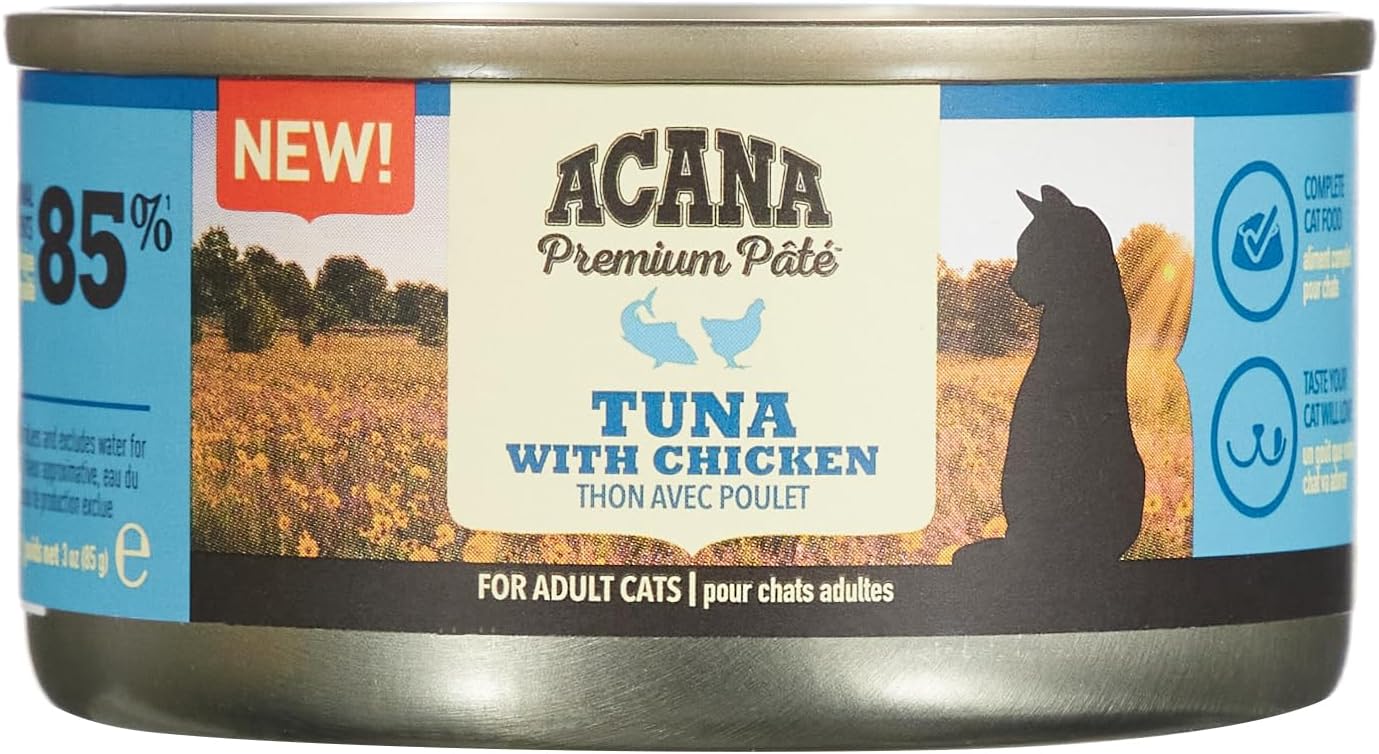 Acana Premium Tuna & Chicken Pate Cat Wet Food - 85G : Amazon.ae: Pet ...