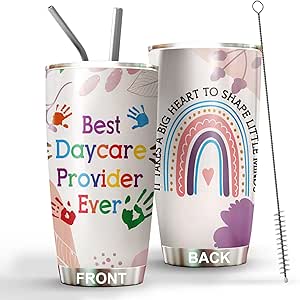 MEDROC Daycare Provider Tumbler Stainless Steel 20oz Straw Lid ...