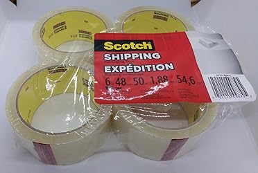 Scotch Shipping Packing Tape, 1.88" x 50m, 1 Roll with Dispenser ...