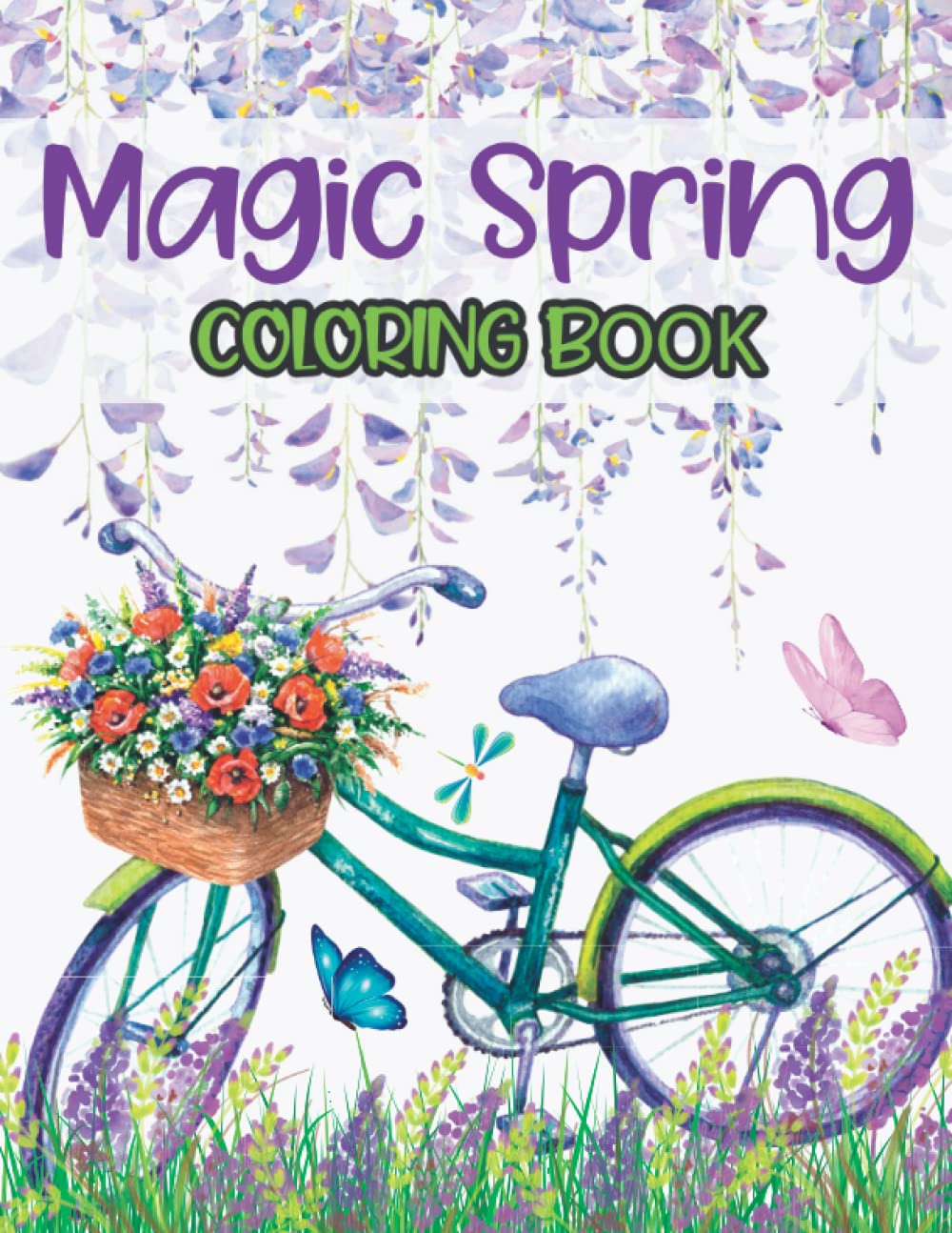 Amazon.com: Large Print Spring Coloring Book For Adults: An Adult ...