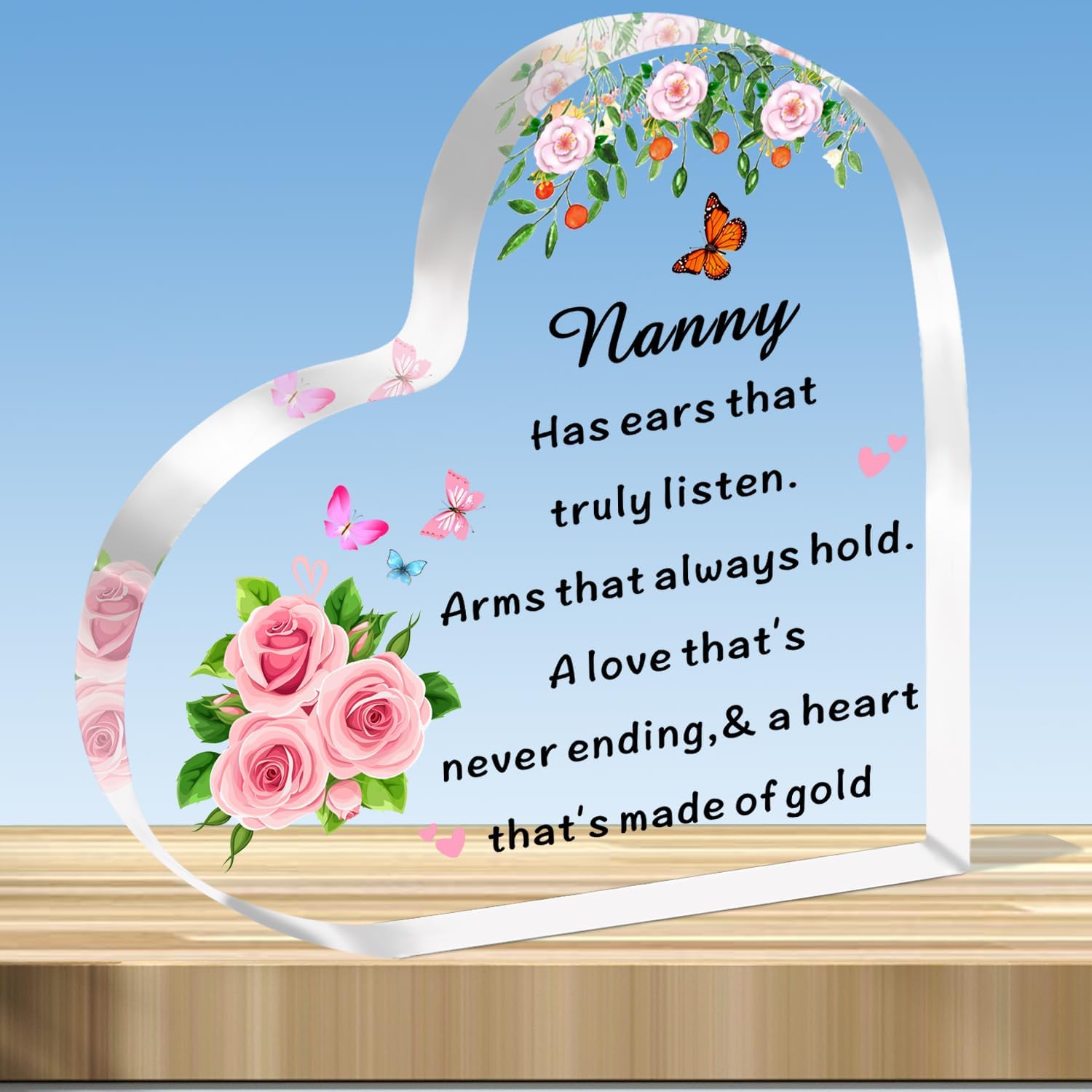 JMIMO Nanny Gifts Acrylic Plaque Nanny Gifts from Granddaughter ...