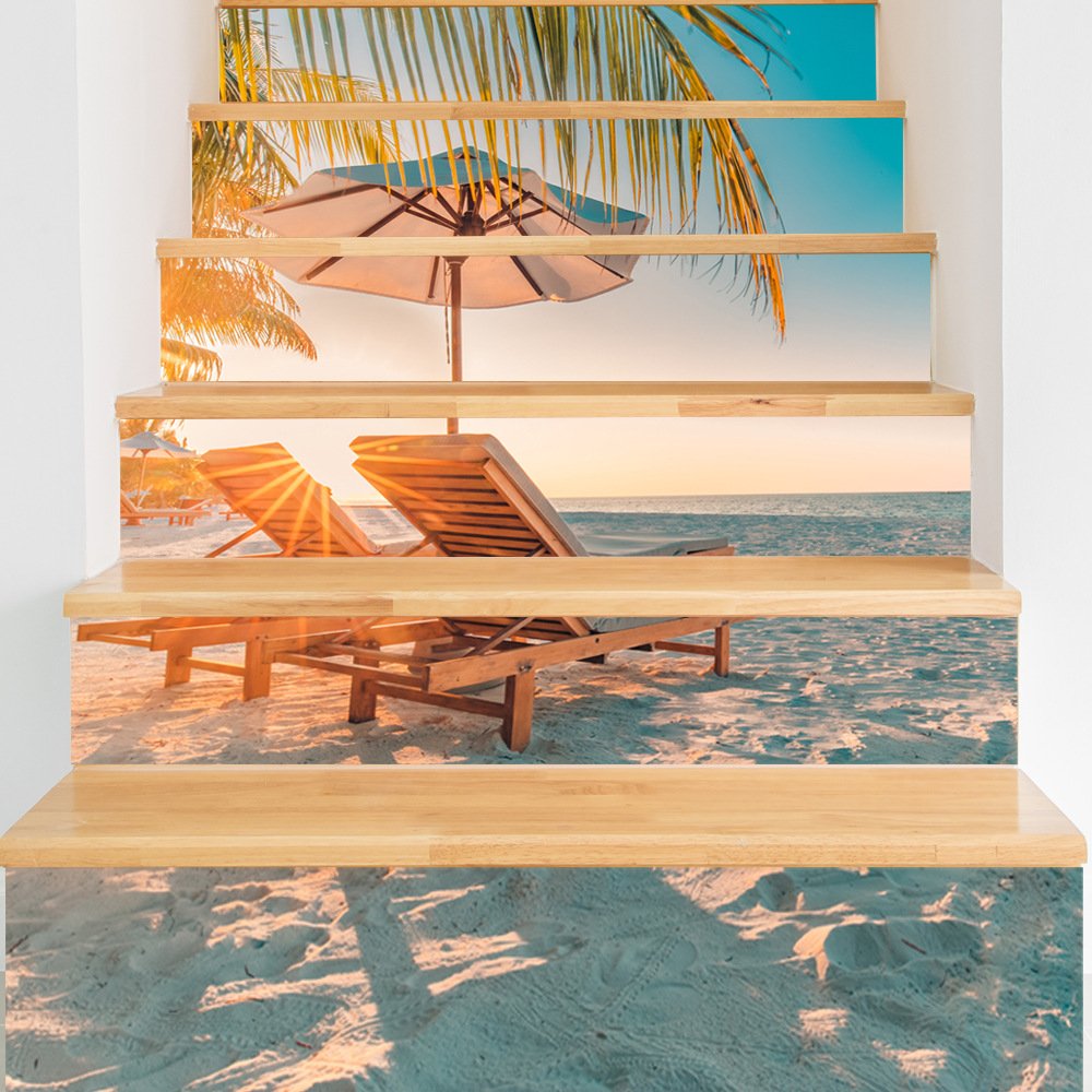 Beach Stair Riser Mural Stickers Riser Decals – Mirth Studio