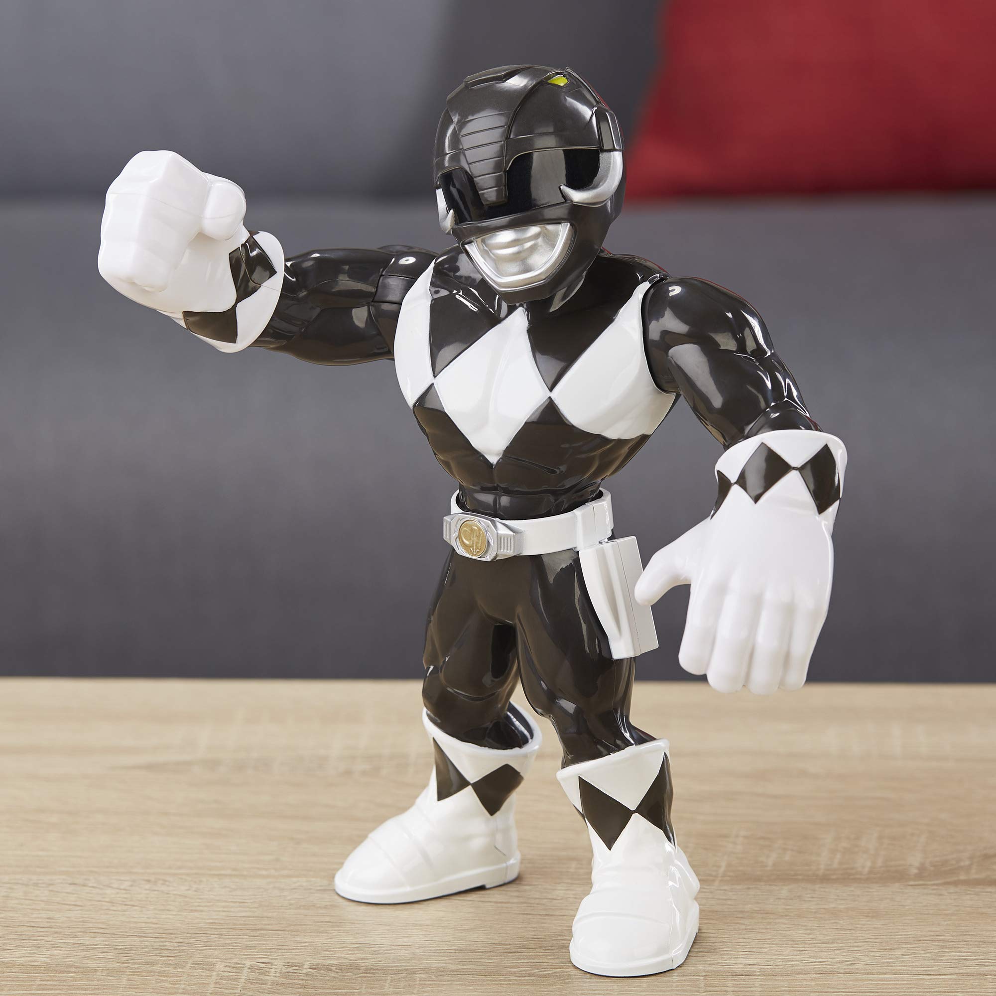 Buy Playskool Heroes Mega Mighties Power Rangers Black Ranger 10-inch ...