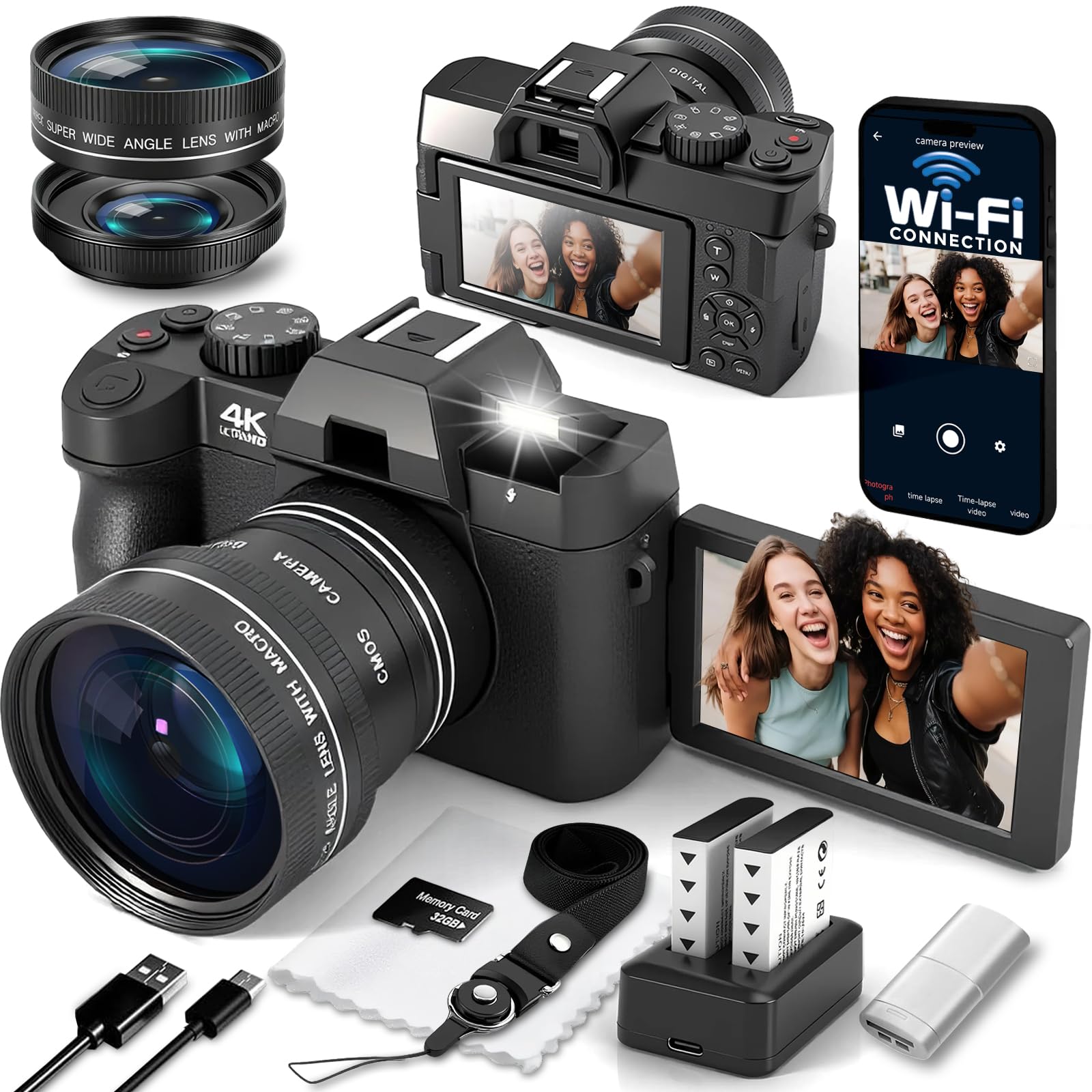 Digital Camera With Bluetooth And Wifi