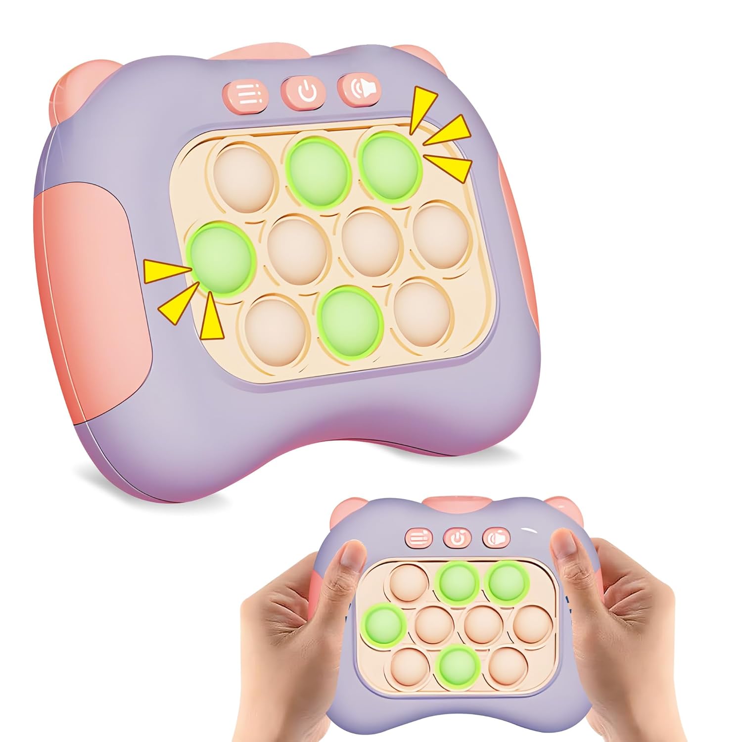 Buy ROHSCE Electronic Fidget Pop Quick Push Bubbles Light up Games ...