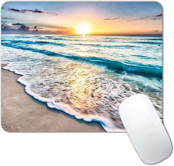 Amazon.com: Beach Sunset Mouse Pad,Cute Mouse pad,Custom Small Mouse ...