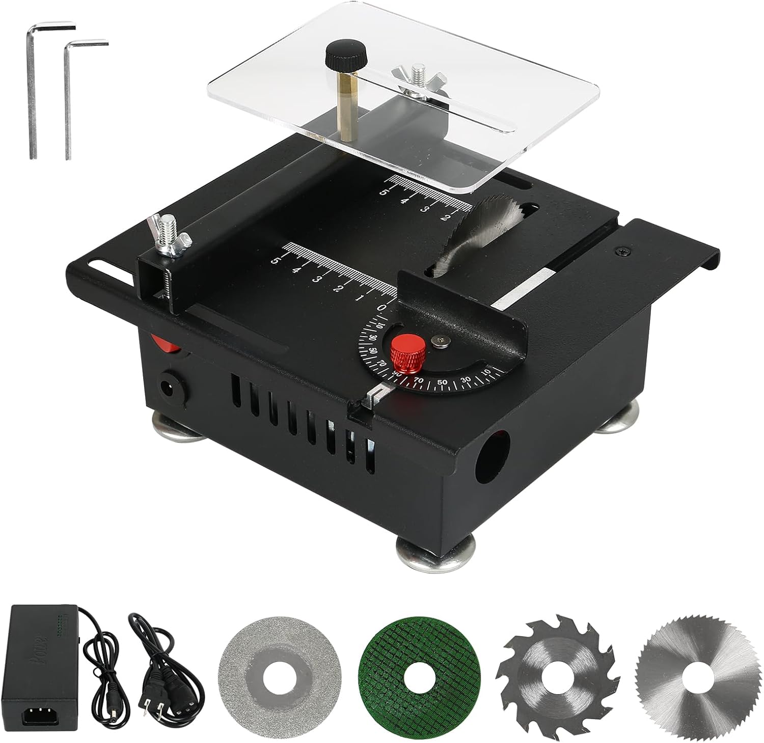 Crystalberry 100W Mini Multifunctional Table Saw, 6000RMP Portable DIY ...