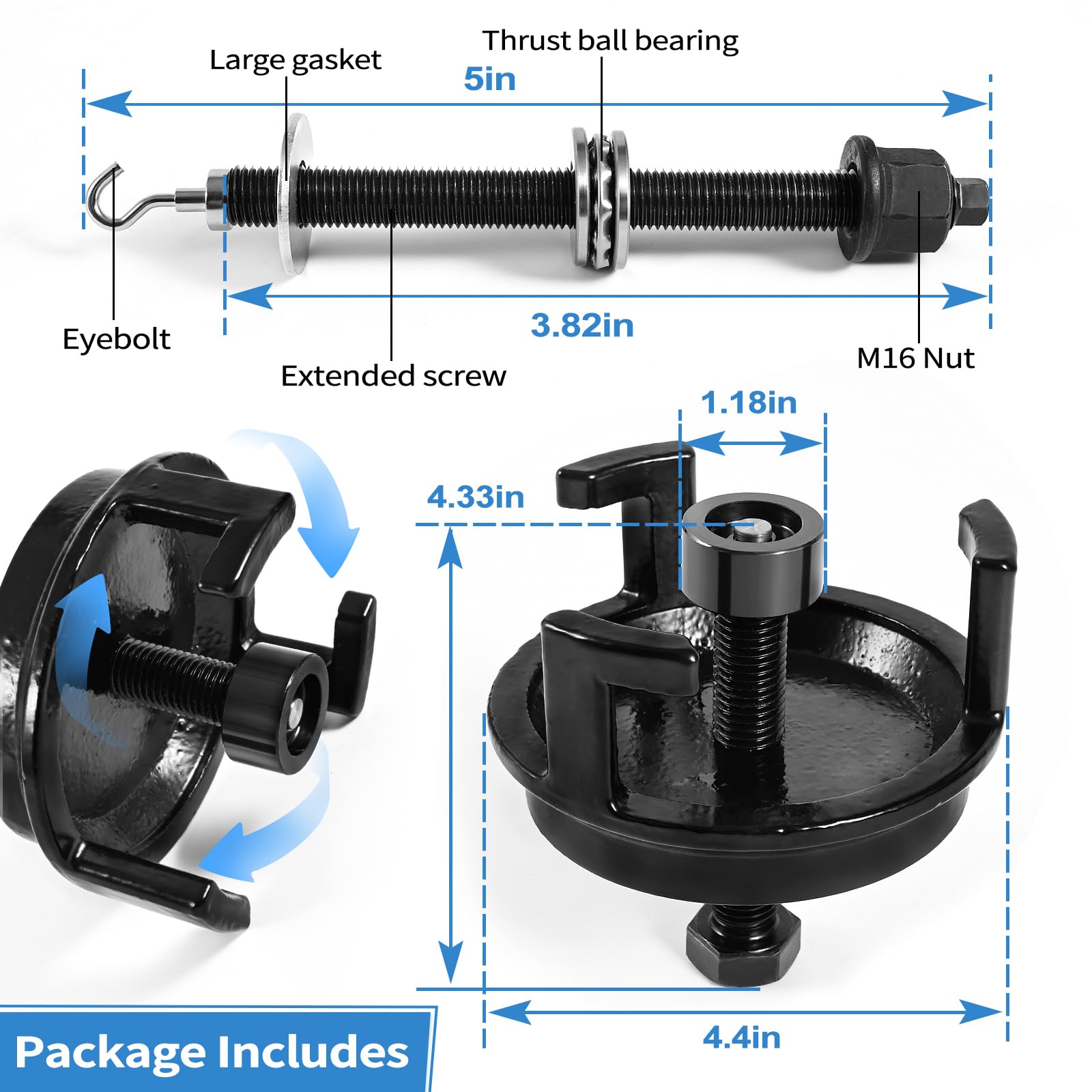 Ls Rear Main Seal Alignment Tool Gm Harmonic Balancer Puller For GM ...