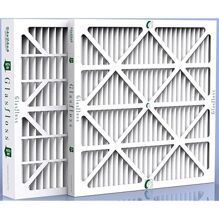 Filterbuy 24x24x4 Air Filter MERV 8, Pleated HVAC AC Furnace Filters (6 ...