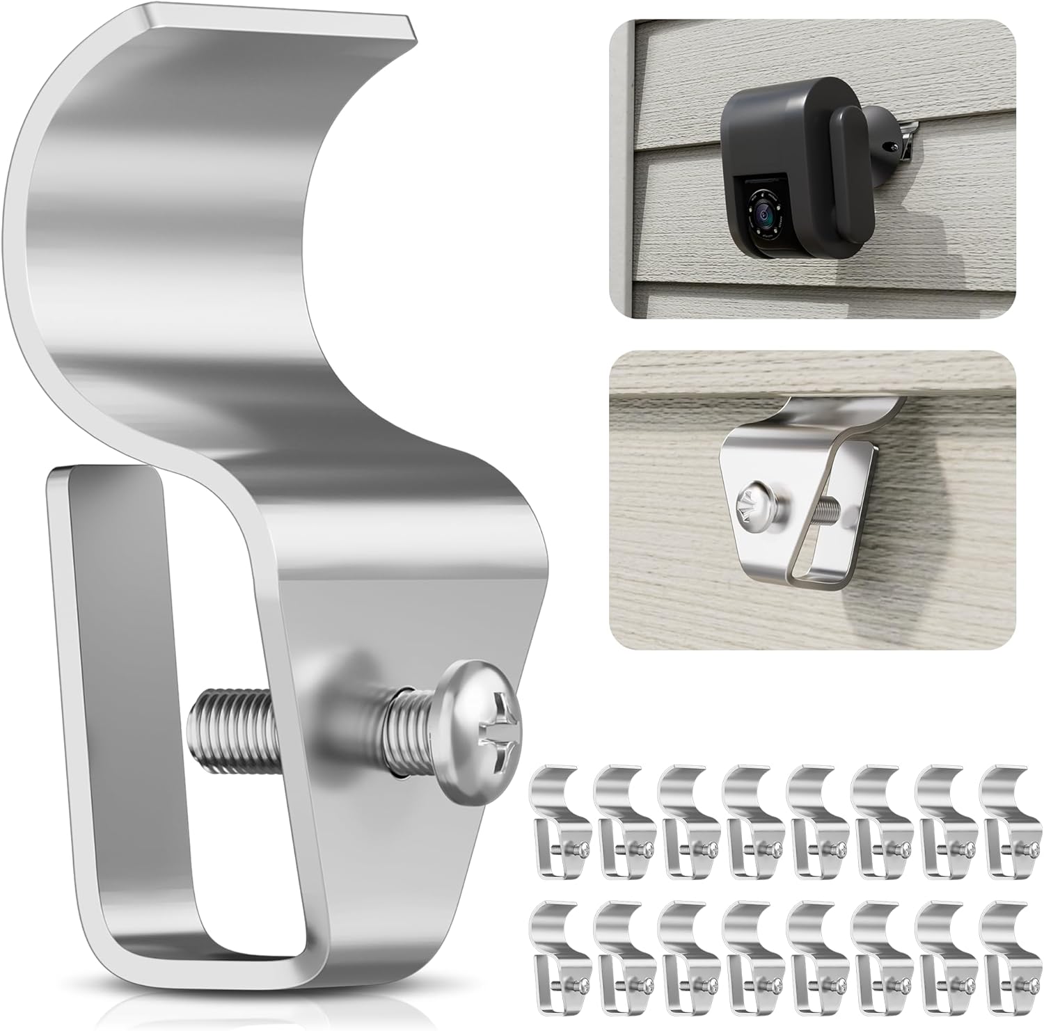 Amazon.com: Cozcty Vinyl Siding Clips, 16 Pack Stainless Steel No Hole ...