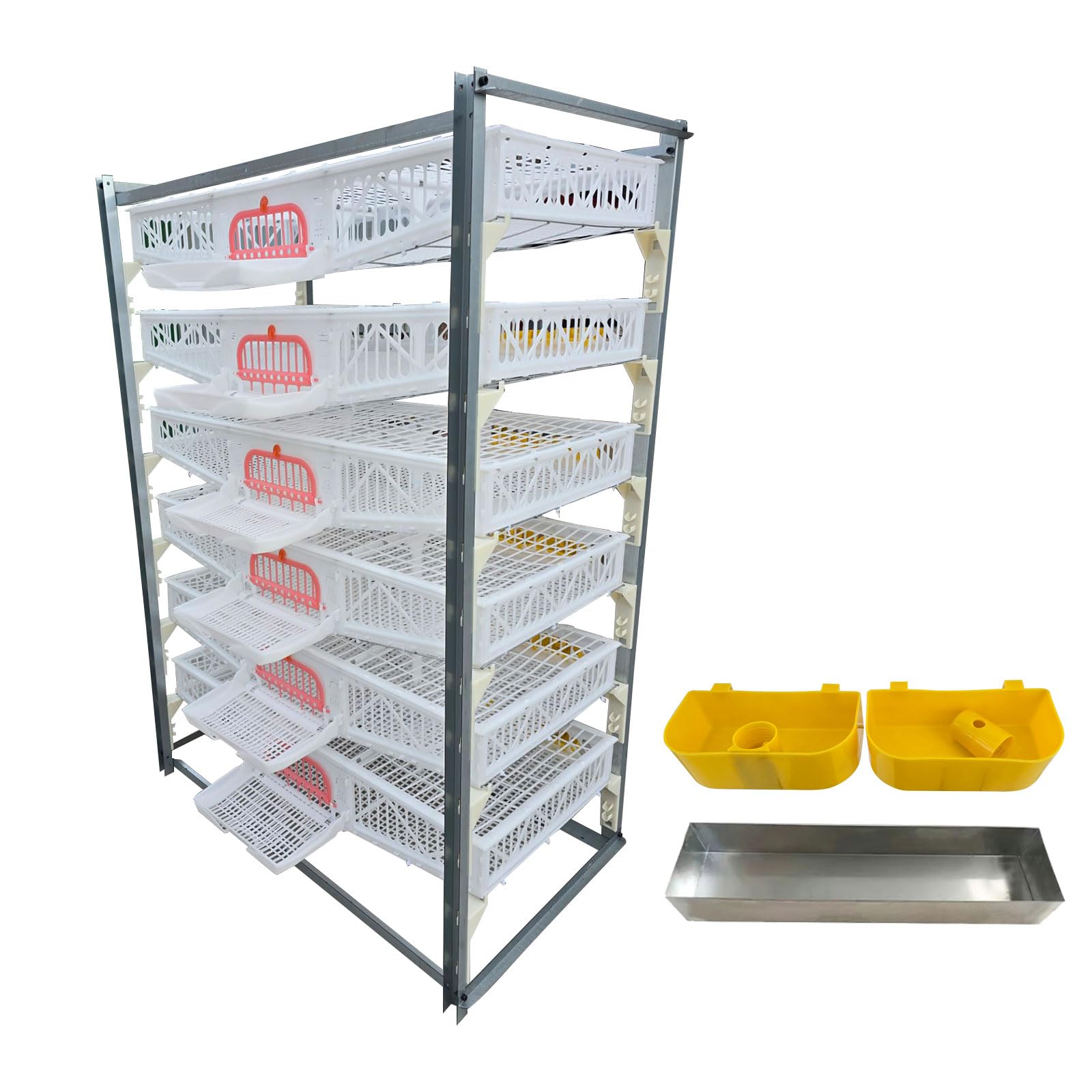 Amazon.com: 6 Layer Stackable Quail Coops Poultry Breeding Cage Large ...