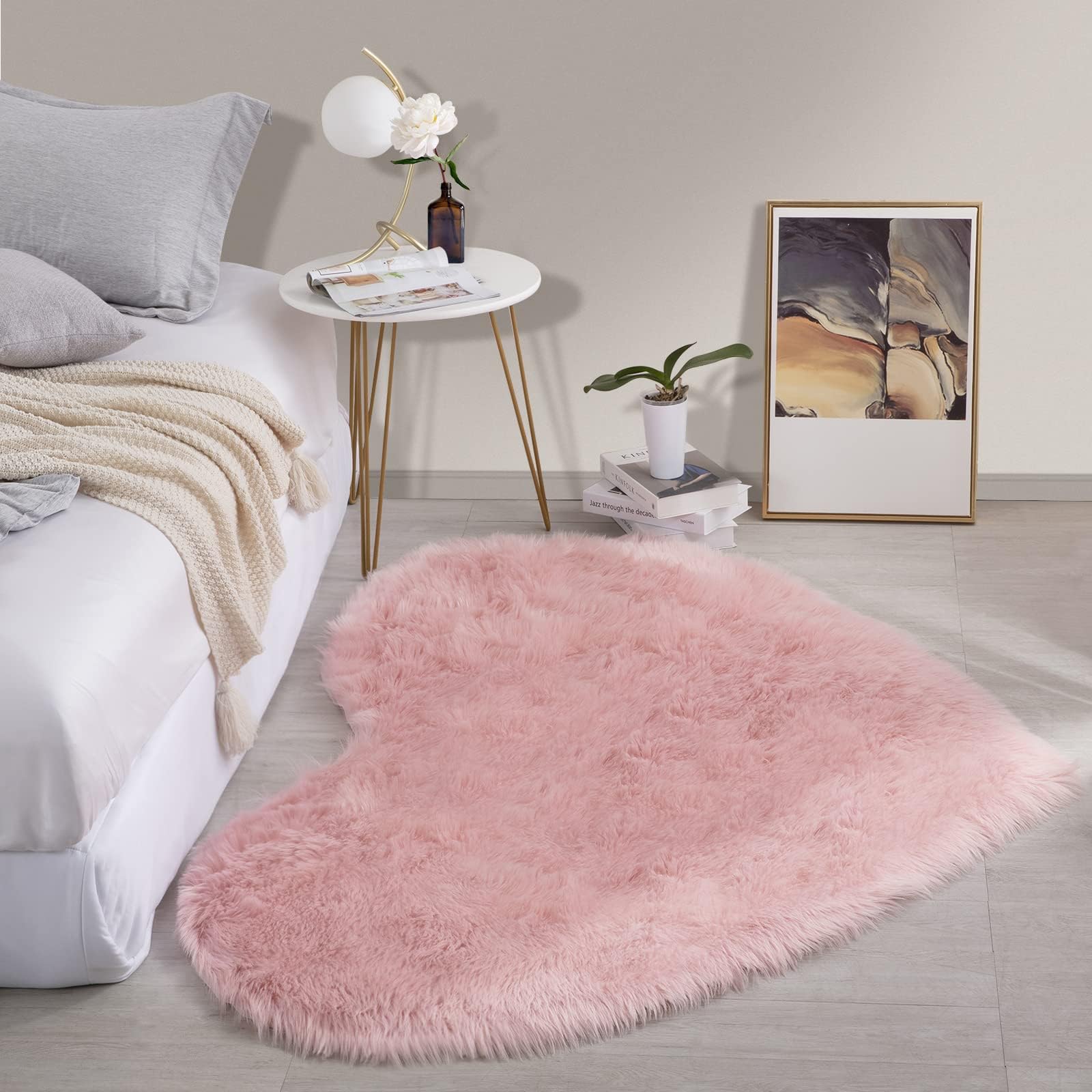 Amazon.com: Scceatti Soft Fluffy Rugs - 16x12In Washable Bathroom ...