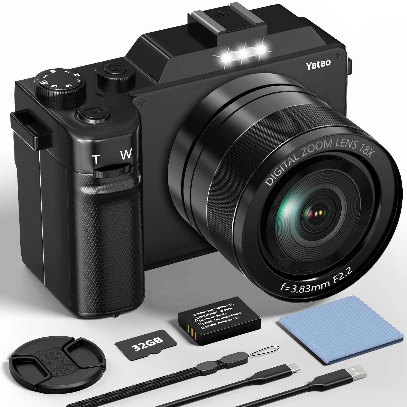 Amazon.com : Yatao Digital Camera with WiFi, 4K 64MP Photography and ...