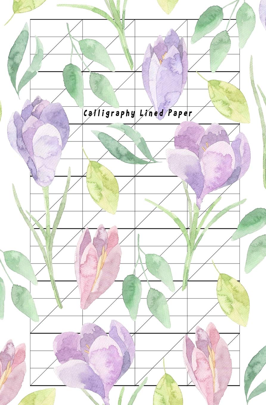 Buy Calligraphy Lined Paper: Slant Graph Paper Grid Blank Lined ...