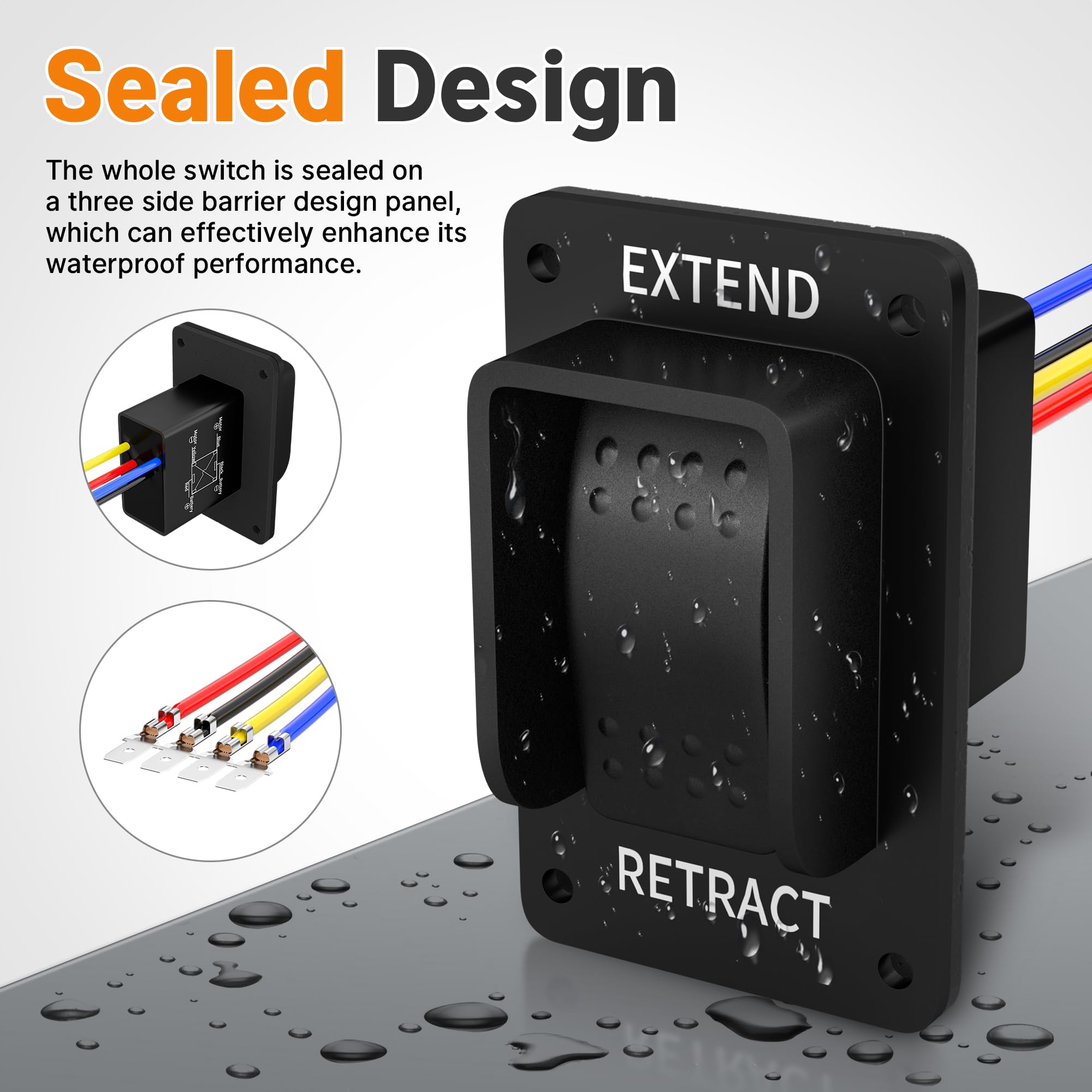 Snapklik.com : Reverse Polarity Switch 12V 3 Way Momentary Rocker ...