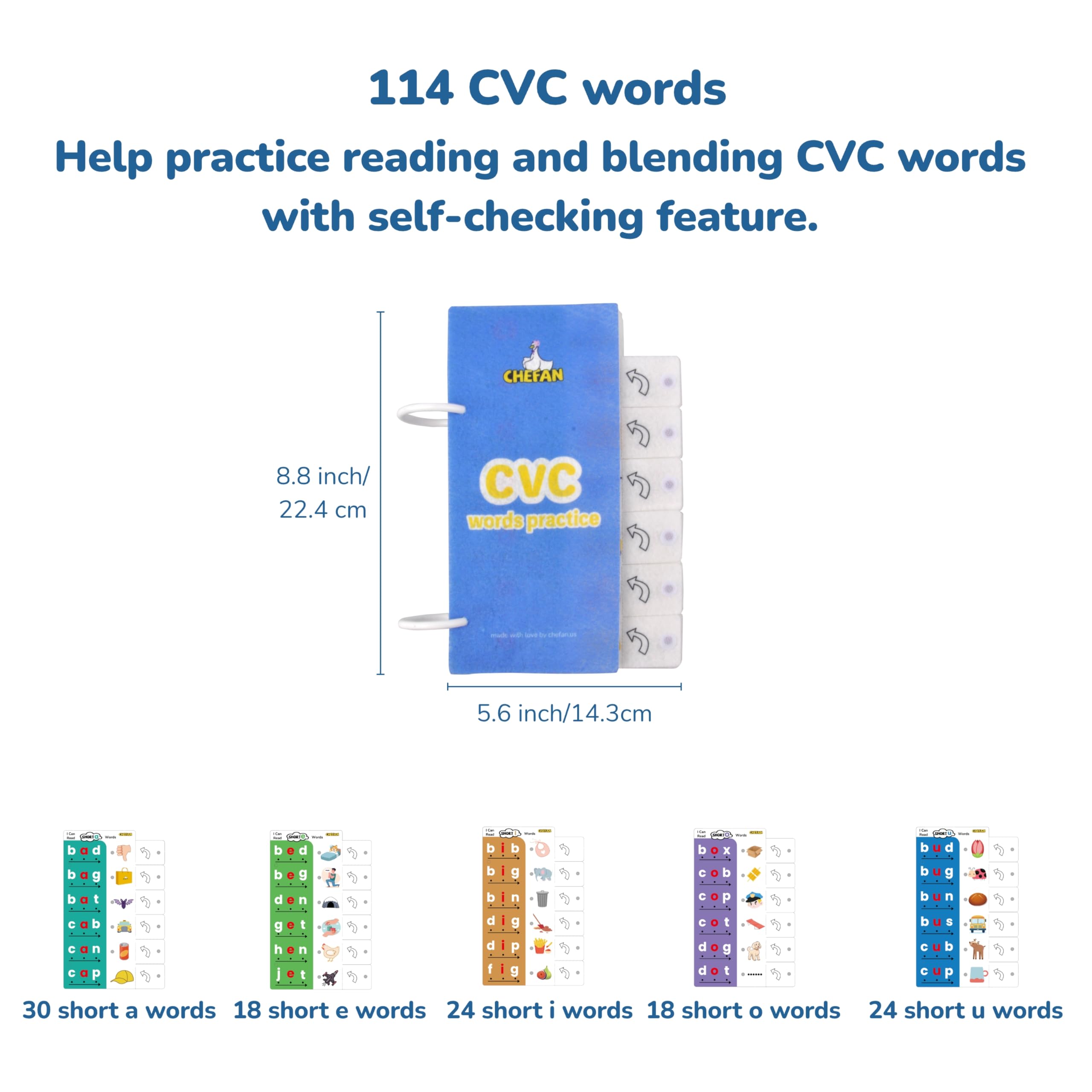 Snapklik.com : CVC Word Spelling Games, Phonics Flash Card Sight Word ...