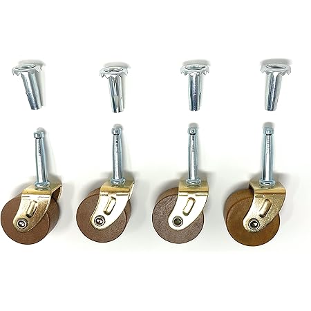 Amazon.com: Wood Furniture Casters Antique Furniture Wood Casters ...