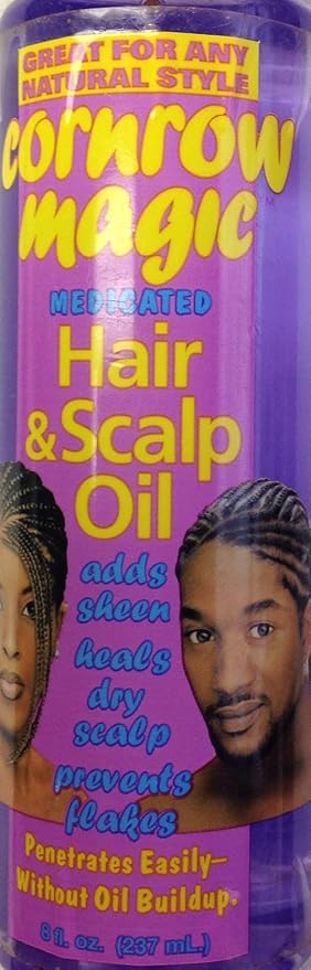 Amazon.com: Cornrow Magic Medicated Hair & Scalp Oil 8 Oz : Beauty ...
