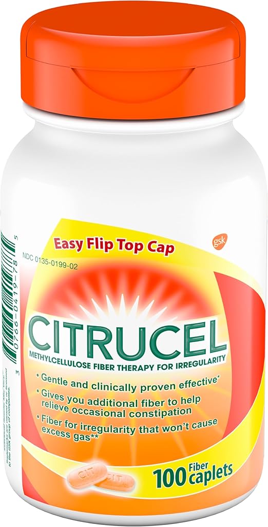 Amazon.com: Citrucel Caplets Fiber Therapy for Occasional Constipation ...