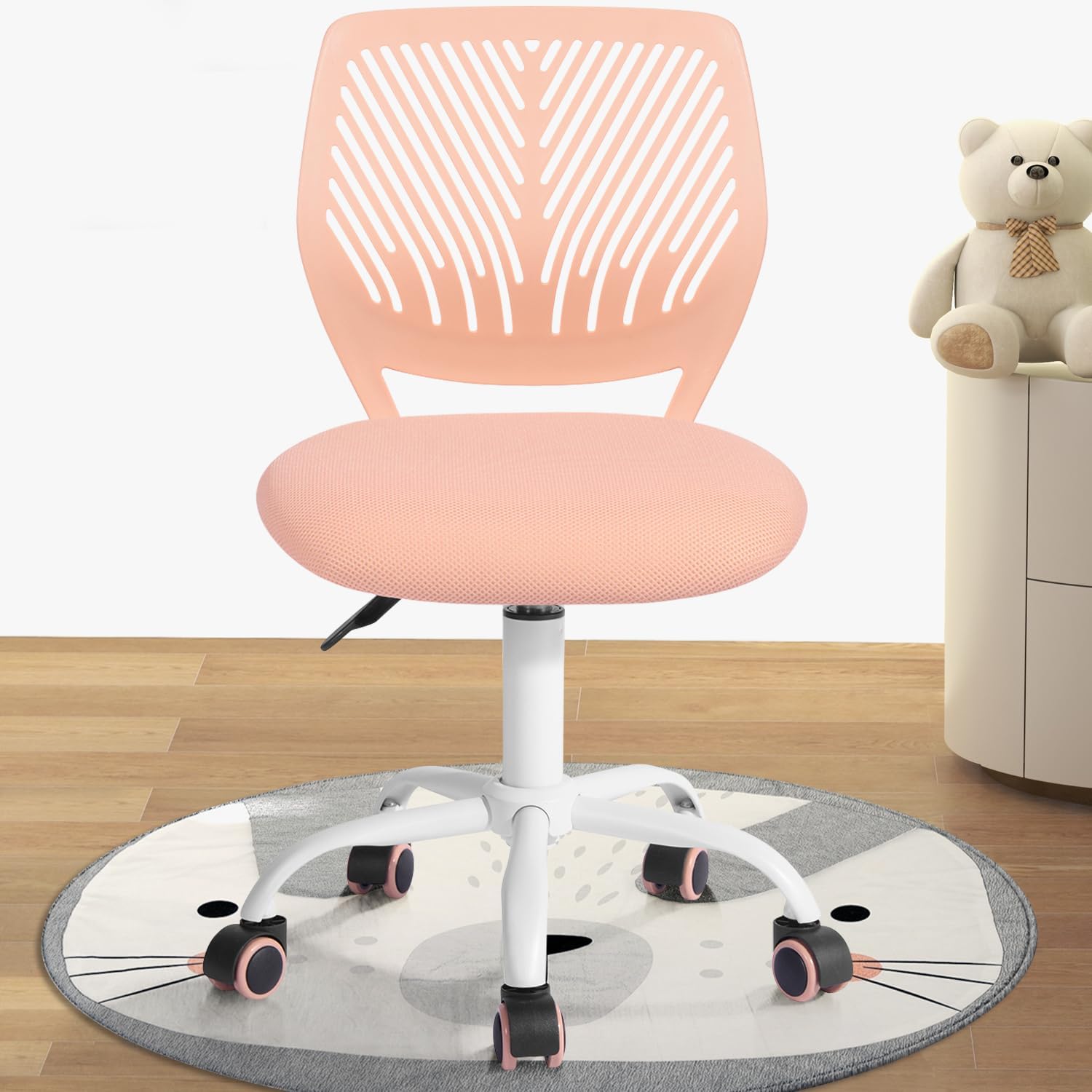 Amazon.com: FurnitureR Desk Chair Small Study Chairs Armless for Child ...