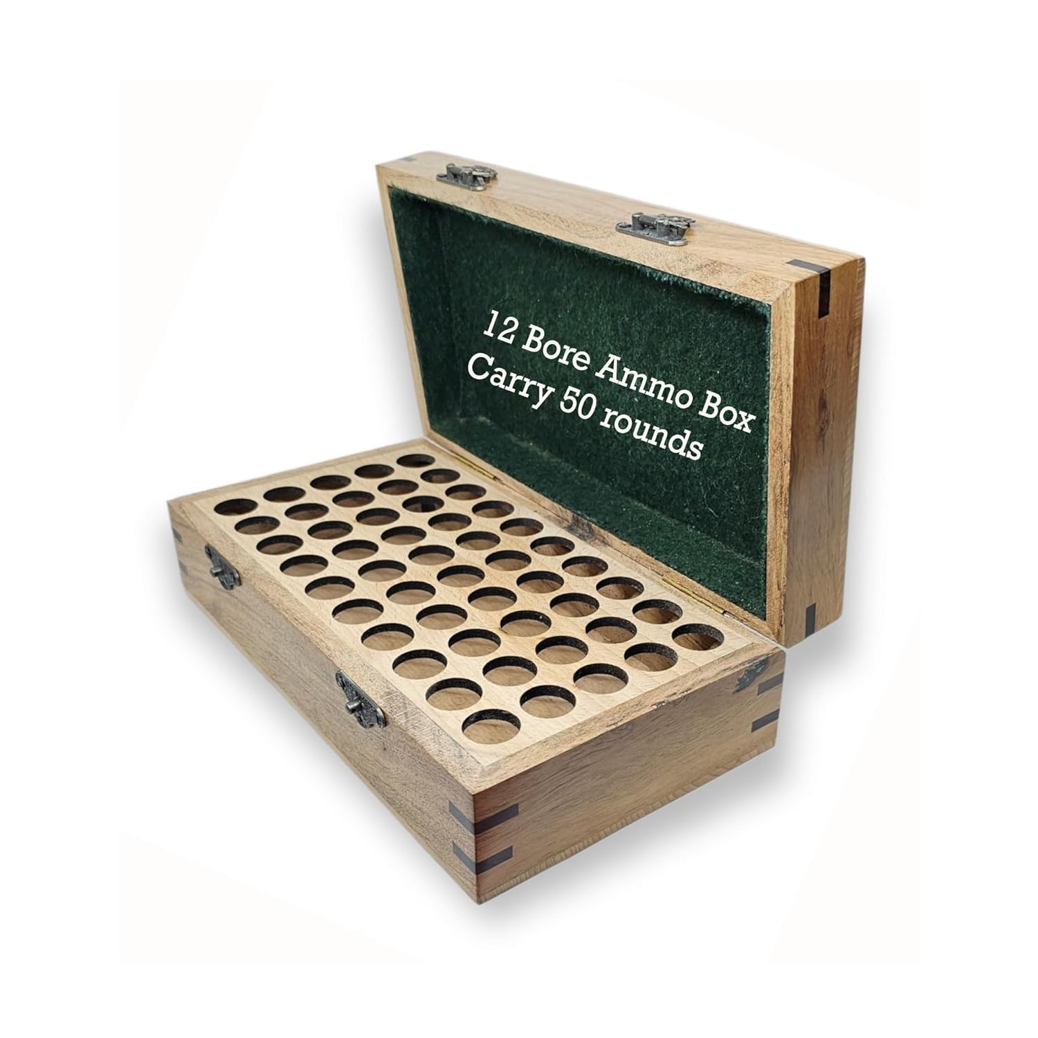 Gizmoway GunAlly Shotgun 12 Bore Wooden Ammo Box Carry 50R : Amazon.in ...
