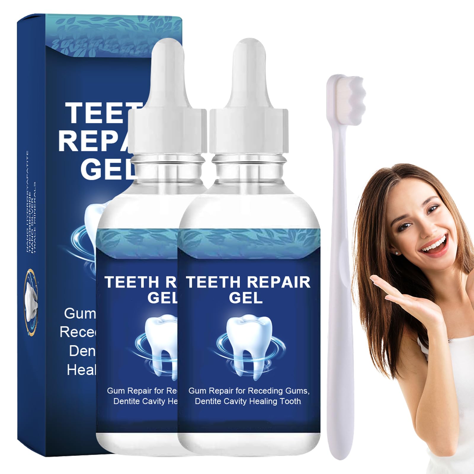 MADGININE 2 Pieces Teeth Repair Gel,Gum Repair for Receding Gums ...