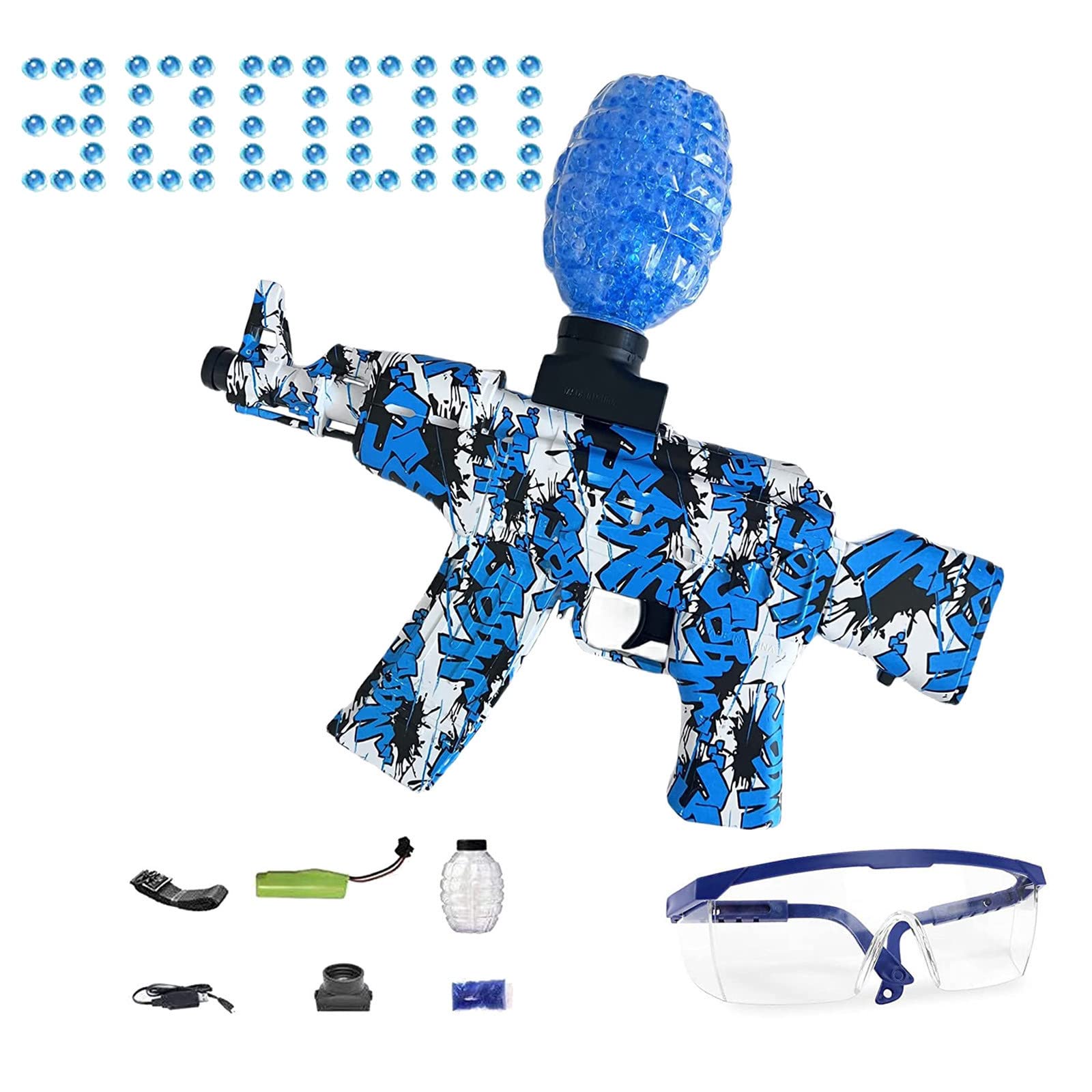 Buy MP5 Gum Ball Blaster Toy , Water Polo Blaster, Electric Gum Ball ...