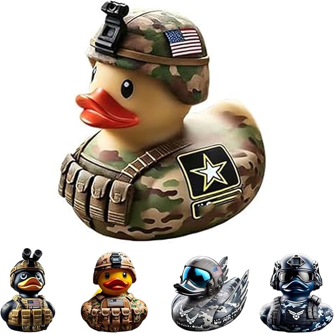 Amazon.com: Armed Army Duck,Veterans Memorial Duck,Army Military Duck ...
