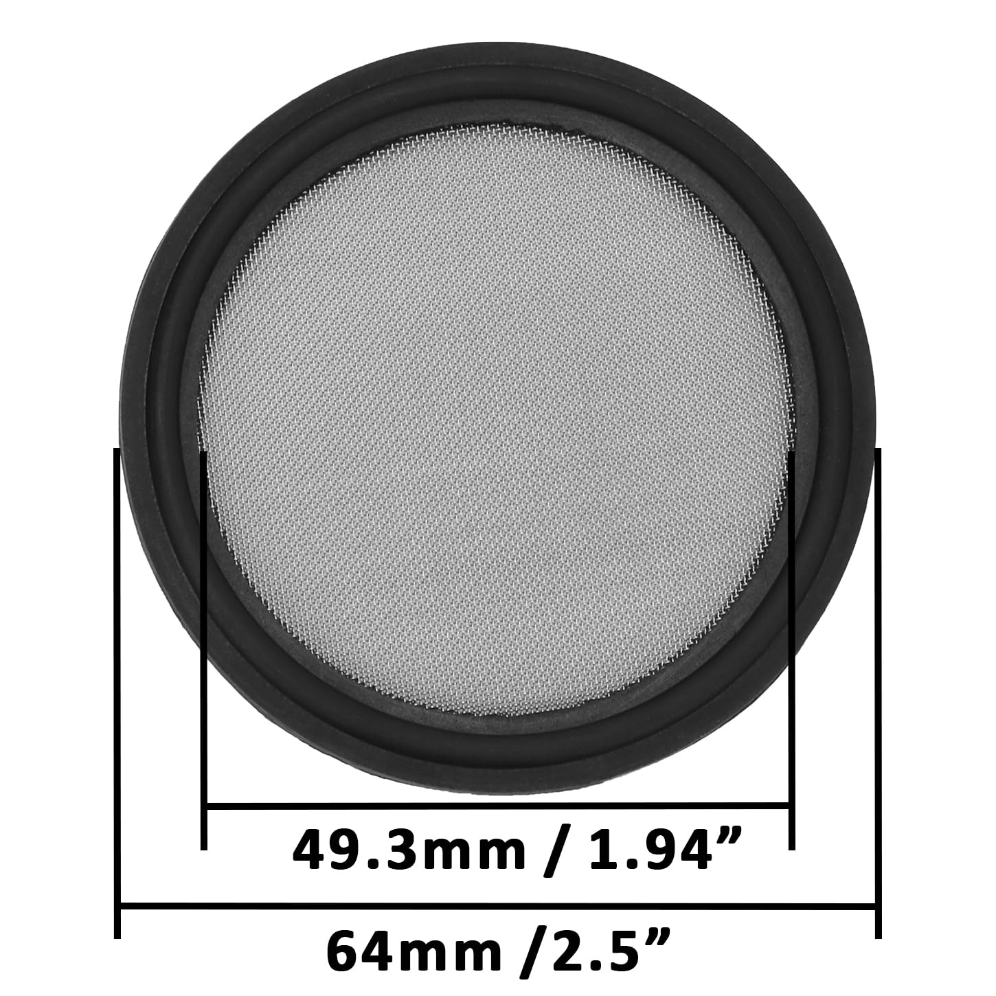 Snapklik.com : 2 Pack 2" Sanitary Tri-Clamp Gasket EPDM w/Stainless ...