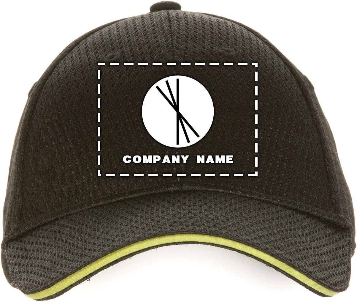 Chef Works Custom Embroidered Cool Vent Baseball Cap with Lime Trim at ...