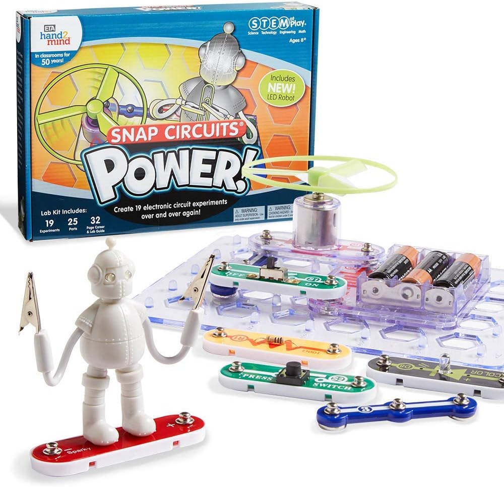 Amazon.com: hand2mind Power Snap Circuits Electricity Science Kit for ...