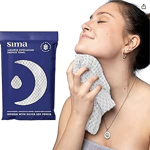 Amazon.com: Sima Brand Exfoliating Washcloth Face & Body Scrub Towel ...
