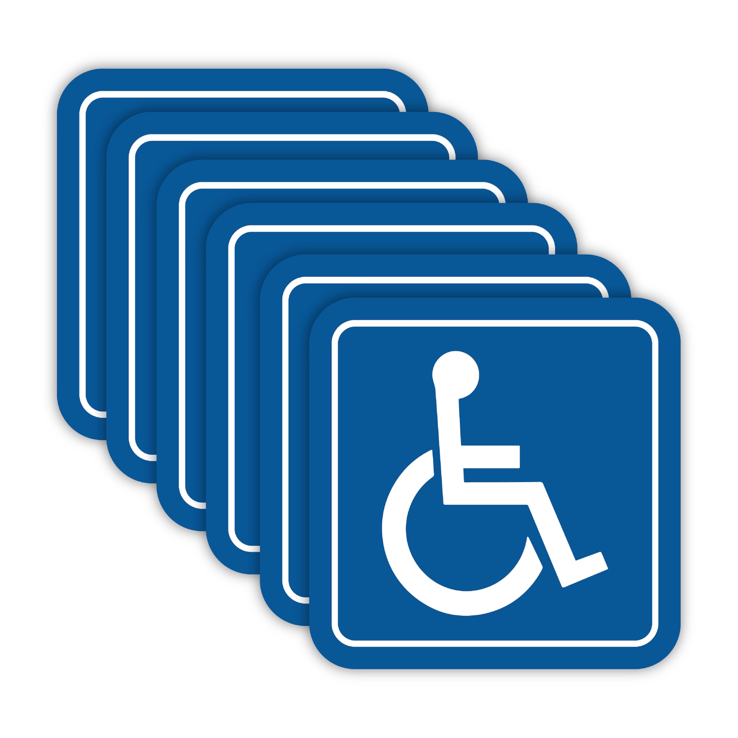 Amazon.com: Sticky Expressions | Handicap Stickers (6 Pack), 3x3 Inches ...