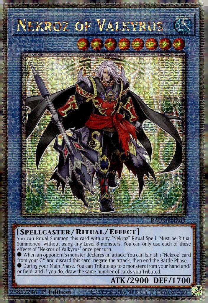 Amazon.com: Nekroz of Valkyrus (Quarter Century Secret Rare) - RA03 ...