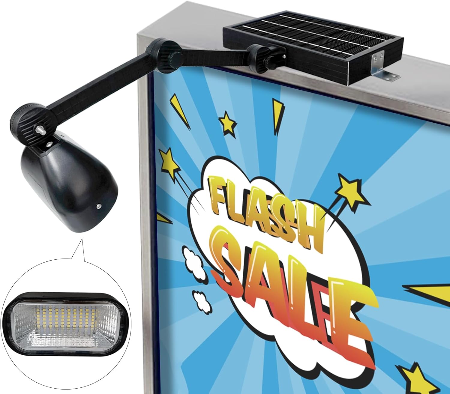 Commercial Solar Sign Lights,Solar Sign Light 5.5V 5.2W Solar Panel ...