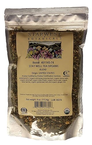 Amazon.com : Stay Well Tea Organic - 4 Oz (113 G) - Starwest Botanicals ...