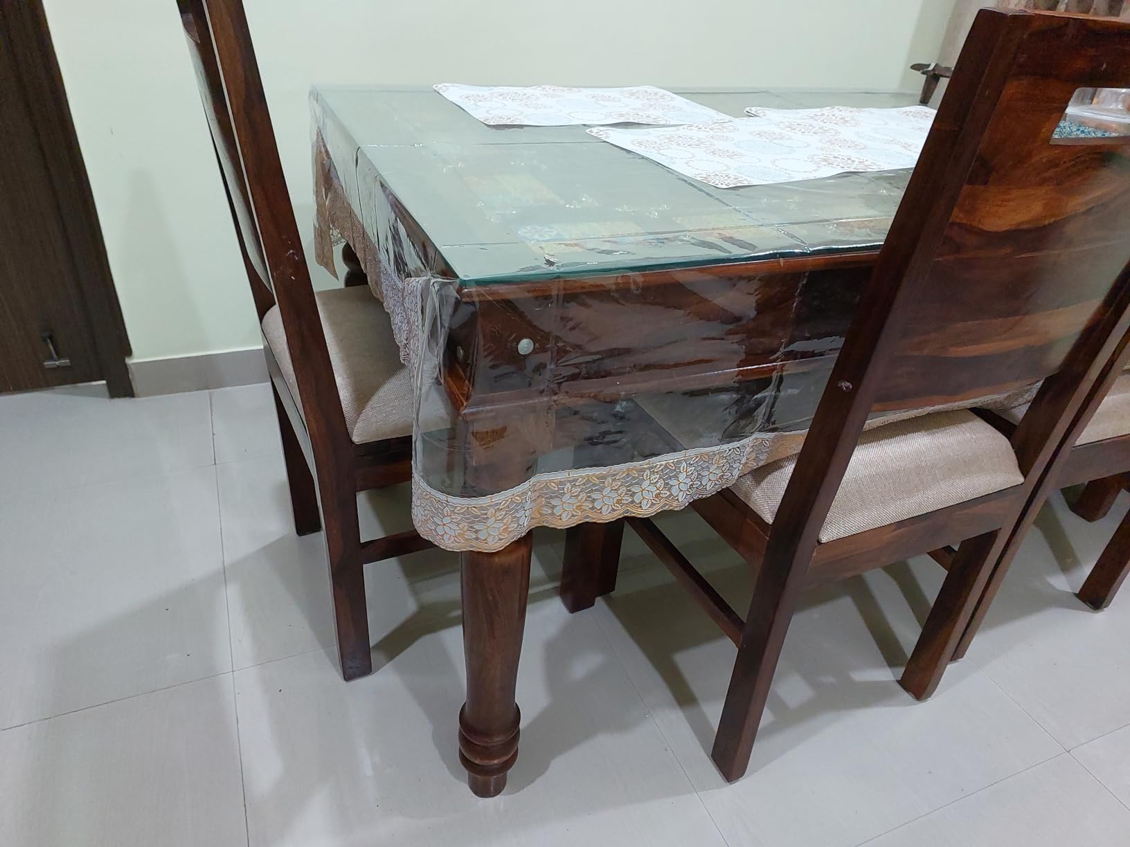 Buy Kuber Industries Table Cloth for 6 Seater Dining Table|Dining Table ...