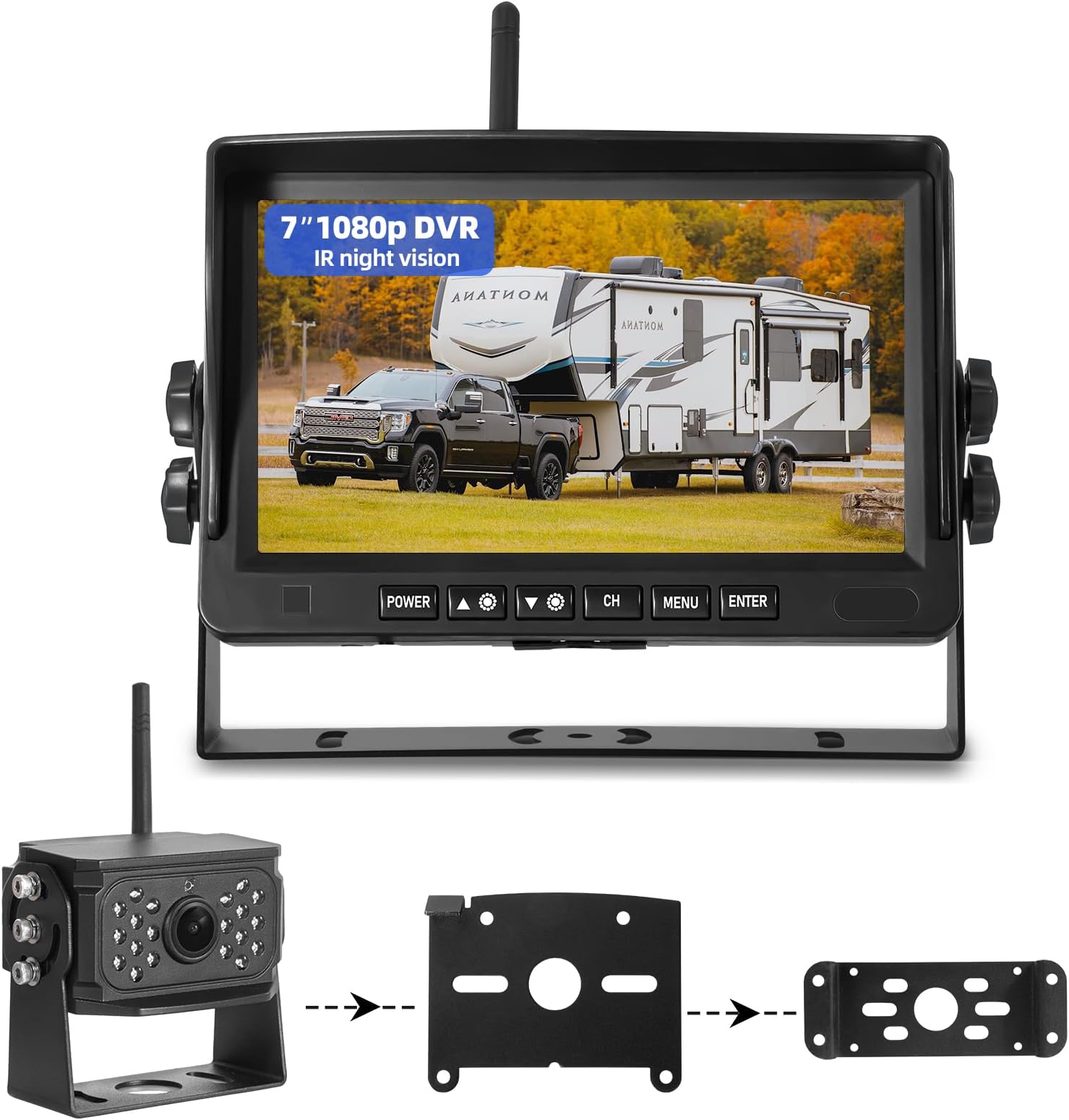 Amazon.com: Wireless RV Backup Camera,HD 1080P 7" Monitor with IR Night ...