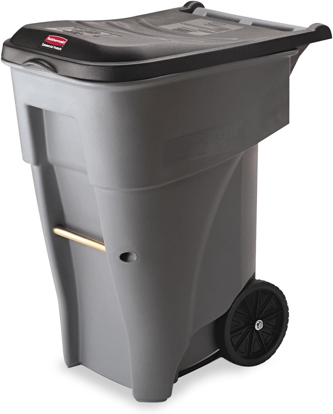 Amazon.com: Rubbermaid 9W2100GY Roll Out Container, 12-Inch Wheels, 65 ...