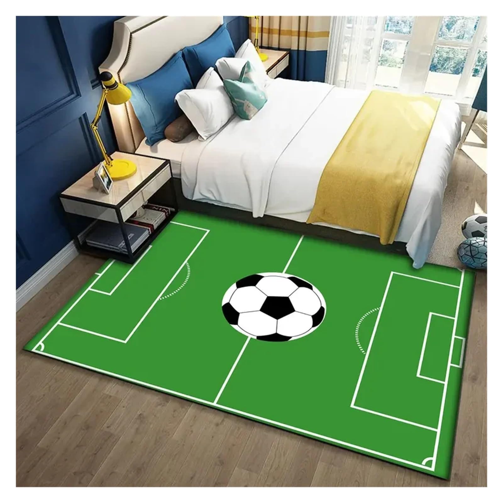 Voetbalveld Cartoon Vectorillustratie Van Cartoon Tennis Veld