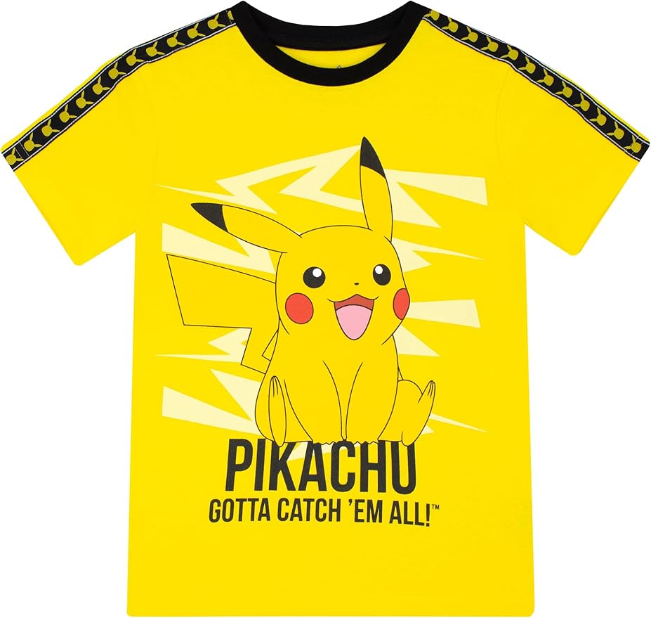 Amazon.com: Pokemon T Shirt | Boys Pikachu Shirt | Short Sleeve Boys ...