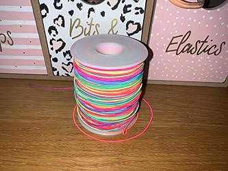 Elastic Cord, Beading Cords Threads, Rainbow Color Stretch String Cord ...